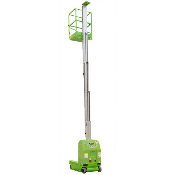 Quality 8m Working Height Vertical Lifting Platform , Single Mast Aerial Work Platform for sale