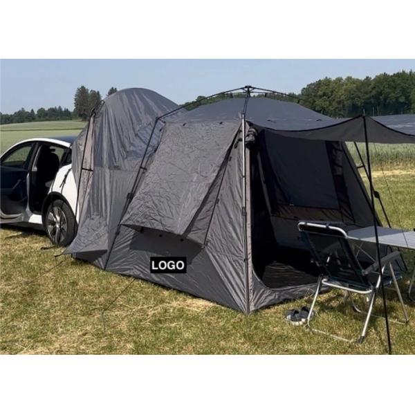 Quality 330*240*210CM Lightweight Automatic Grey Waterproof PU2000MM Coated Polyester 210D 4-Person Tesla Camping Tent for sale