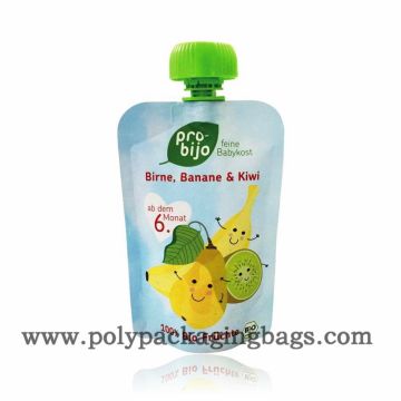 Quality Gravure Printing 0.18mm Fruit Juice Pouch With Suction Nozzle for sale