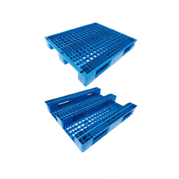 Quality HDPE European Standard Pallets 3 Runners Reversible Plastic Pallets for sale