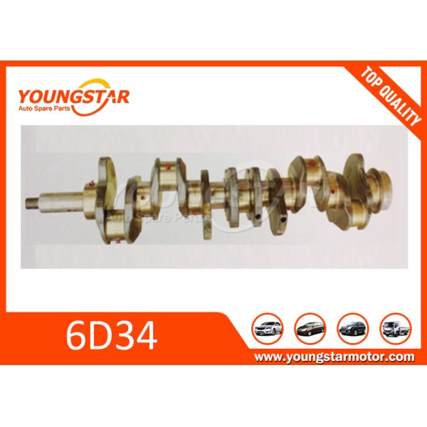 Quality MITSUBISHI 6D34 ME300086 Forging Steel Diesel Engine Crankshaft for HD820 Excavator for sale