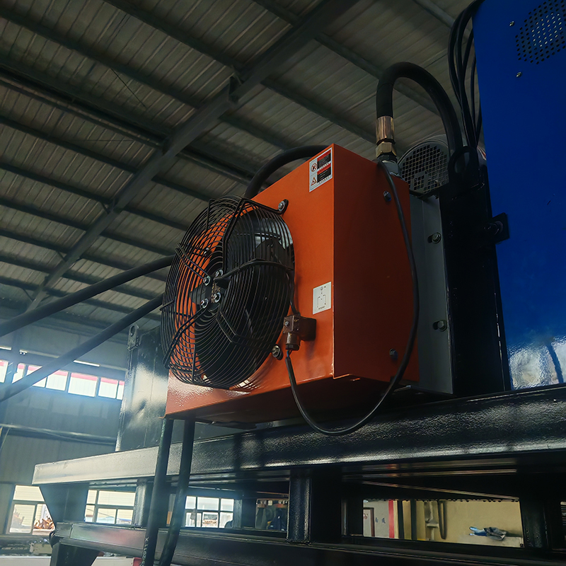 Cable Tray Manufacturing Machine in operation showing metal forming process