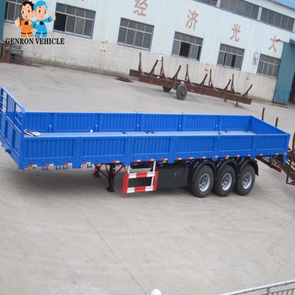 Quality Bags Cargo 2 Axles 40 Foot 30T Multilink Drop Side Semi Trailer for sale