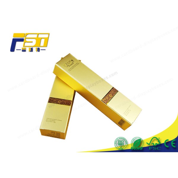 Quality High End Paper Colored Corrugated Boxes Folding Gold Stamping For Cosmetic Products for sale