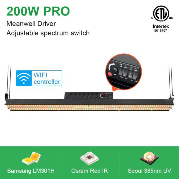 Quality 200 Watt Led Grow Light Full Spectrum Osram LM301H 4ft Far Red Led Bar for sale
