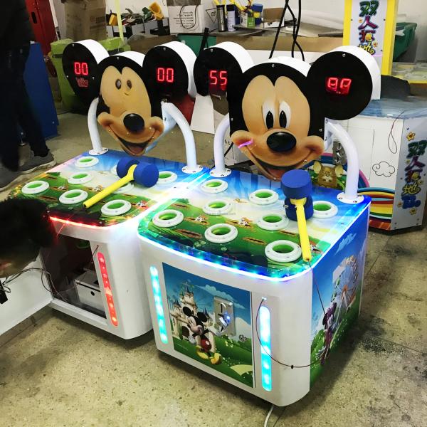Quality 80W Indoor Amusement Arcade Machine Hit Mouse Rats Game Machines for sale
