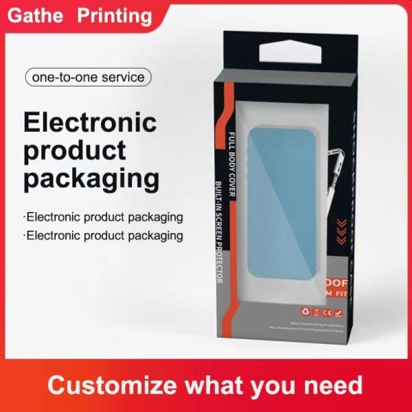 Quality Popular Phone Case Foldable Packaging Box With Handle Custom Logo for sale
