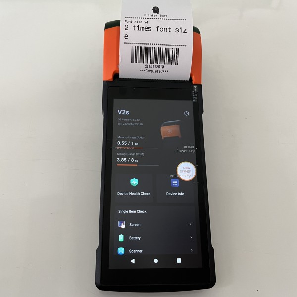Quality Touch Screen Android POS Terminal High Speed With 16GB Rom 8MP Camera for sale