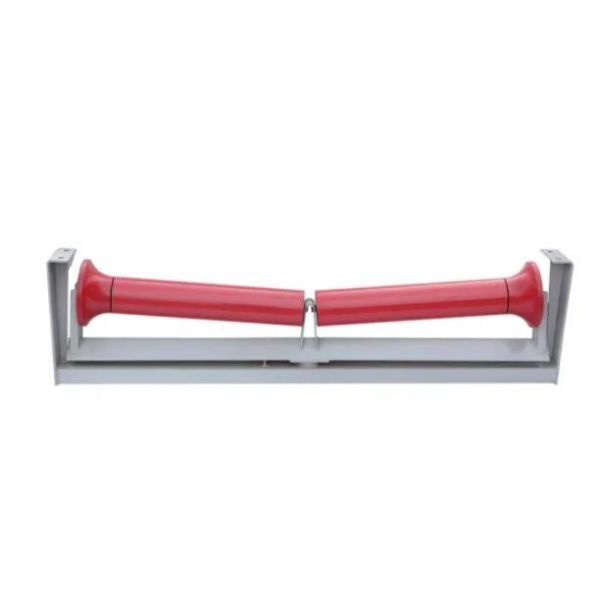 Quality Durable Conveyor Return Roller Set - Red Industrial Belt Support System for sale