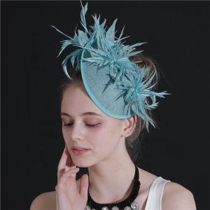 Quality Shipping DHL UPS FEDEX EMS TNT Sinamay and Feather Fascinator for Event Party for sale