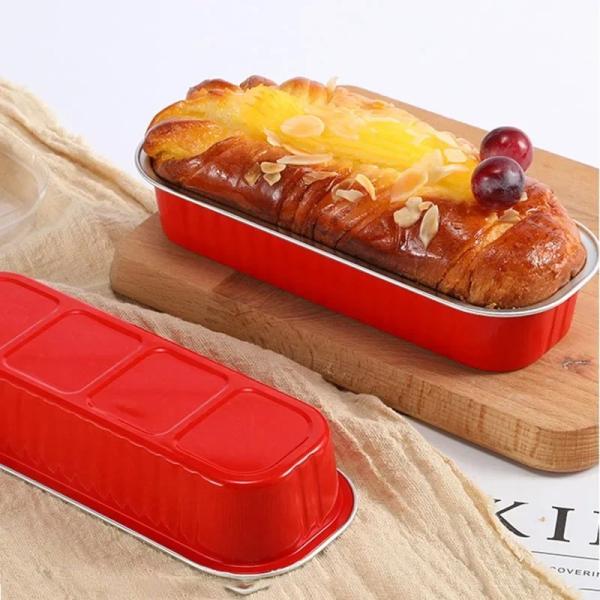 Quality 200ml Aluminum Foil Baking Cake Box for Cheese Dessert Bread Packaging Cup for sale