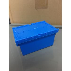 Quality Small Size 120*80*60 mm Plastic Stack Nest Tote Boxes Attached Lids for sale