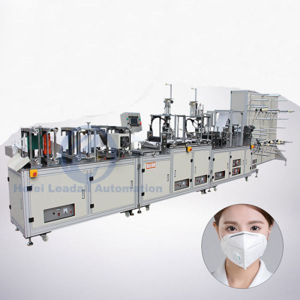 Quality Folding Type Mask Making Machine 40-50pcs / Minute High Degree Of Automation for sale