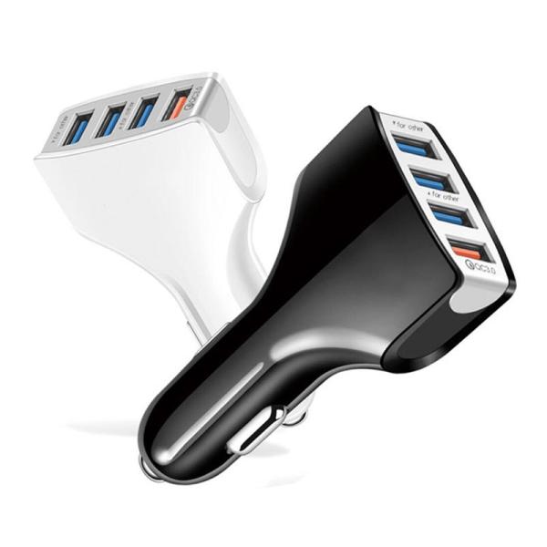 Quality QC 3.0 Fast Car Phone Charger , 30W Multi USB Port Car Charger for sale