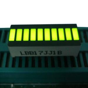 Quality Yellow 10 LED Light Bar with 10 Segment LED Display in Compact 25.4 x 10.1 x 7 for sale