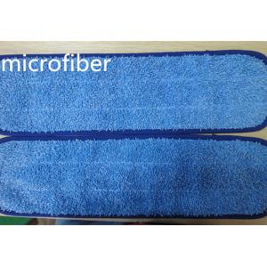 Quality Blue 13 * 47cm Microfiber Wet Mop Pads High And Low Twisted Fabric Microfiber for sale
