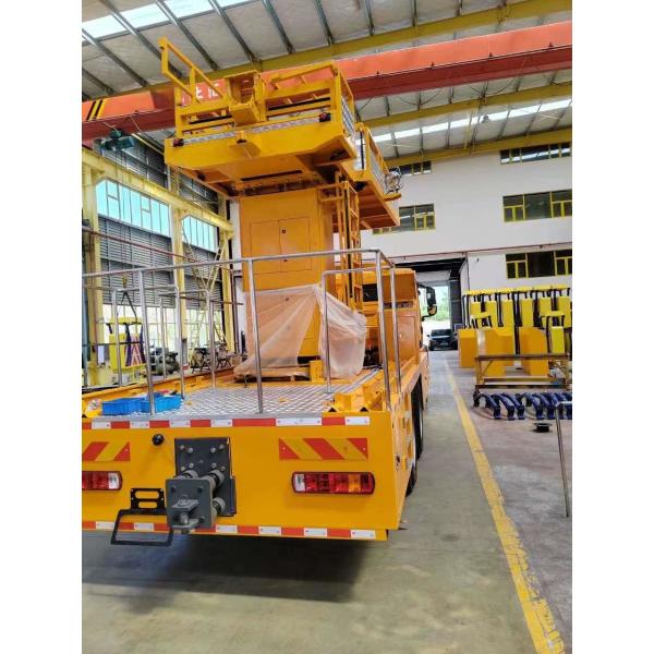 Quality 35km/H Dual Purpose Heavy Special Truck  Mounted Aerial Platform Jacket Coupler Traction for sale