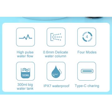 Quality 4 Working Modes 300ml Electric Jet Countertop Water Flosser Oral Cleaning for sale