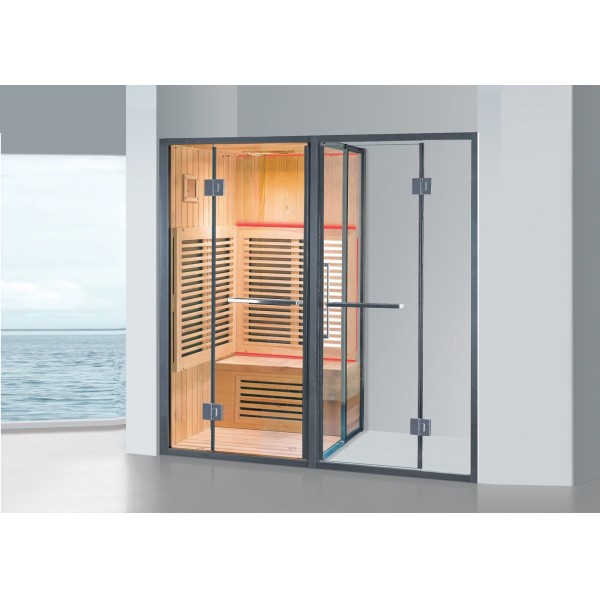 Quality Infrared Sauna Room With Shower Door Accepted By Customization for sale