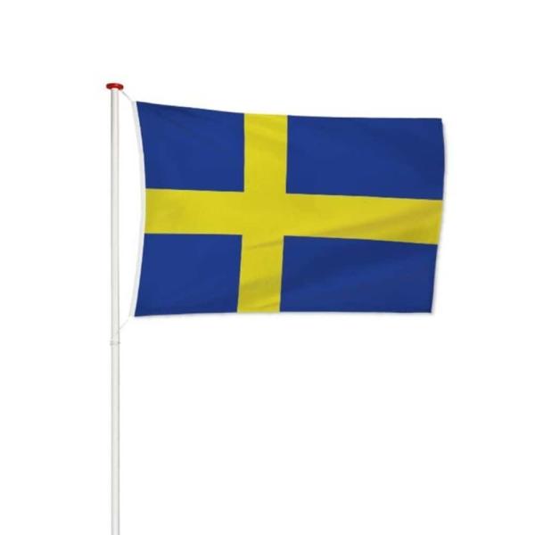 Quality Factory Wholesale National 100% Polyester Sweden Flag For Outdoor Using for sale
