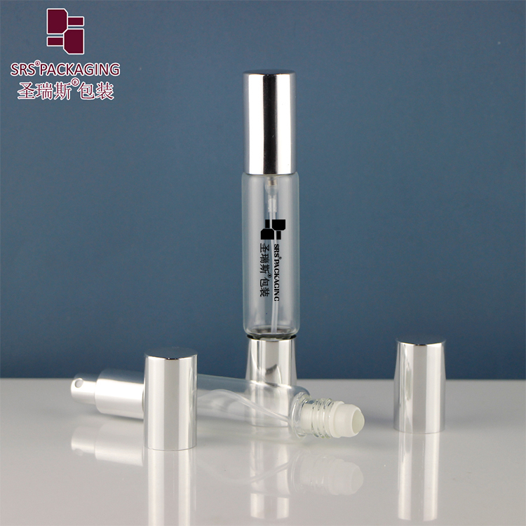 Quality BLPD Mold Empty Transparent Glass Roll On Bottle Dual Double Ended Bottles For for sale