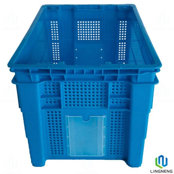 Quality Versatile Vegetable Storage Crates Stackable Plastic Agricultural Crates For for sale
