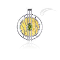 Quality Flowing Lines Exclusive Meteorite 925 Sterling Silver Pendant Handcrafted for sale