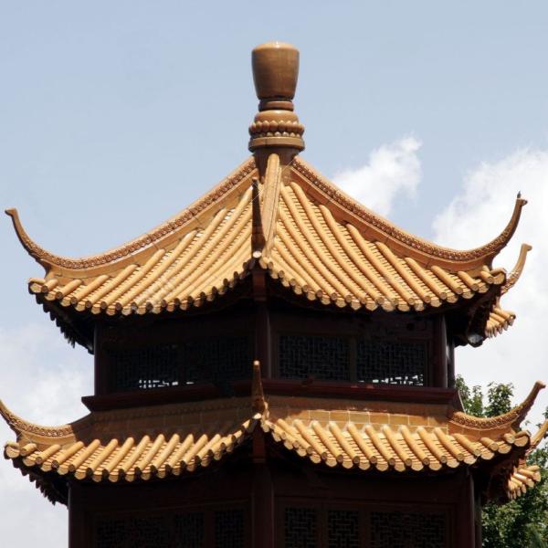 Quality Japanese pagoda roof materials ceramic glazed tiles for sale
