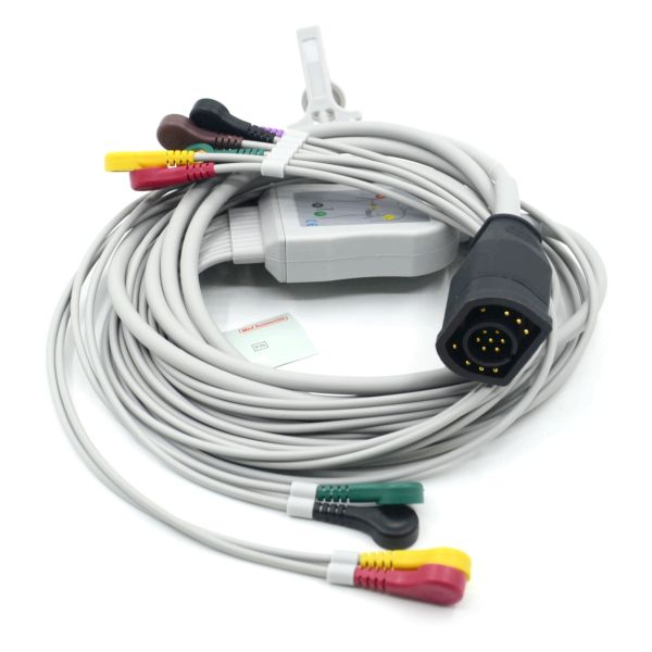 Quality Compatible Zoll 10 Leads Snap Type IEC Standard EKG Cable and Wires for sale