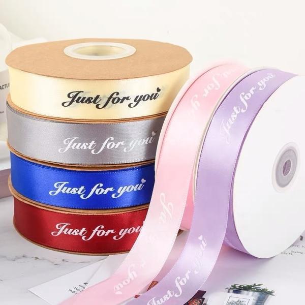 Quality MSD Custom Embossed Logo Printed Ribbon High Tenacity Gold Foil Polyester for sale