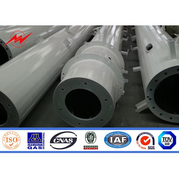 Quality 110kv Transmission Tower Telecommunication Antenna Steel Mono Pole Tower For Cell Phone Signal for sale