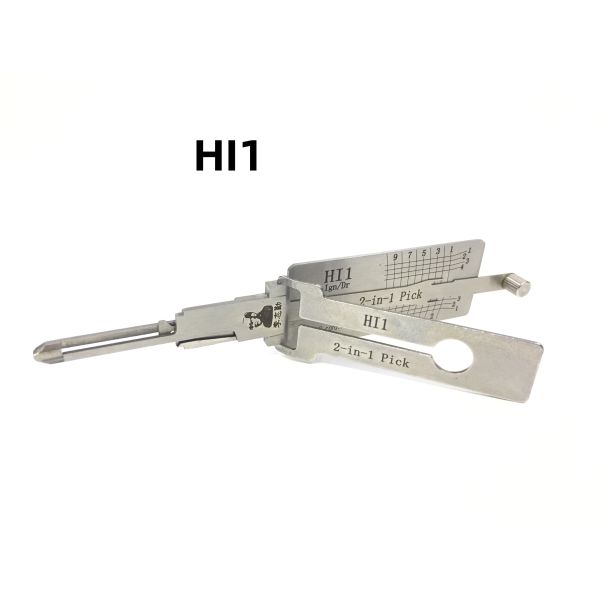 Quality LISHI HI1 Model 2-in-1 Motorcycle Tool Metal Construction Lishi Key Decoder for for sale