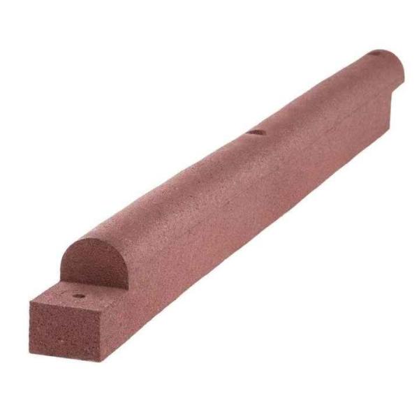 Quality Red Recycled Rubber Garden Edging Customized Rubber Landscape Border 1000*80mm for sale