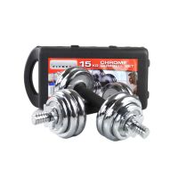 Odorless Chrome Dumbbell Set 15kg Professional Commercial Bodybuilding Gym Equipment