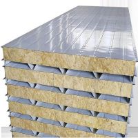 Quality Insulation Rock Wool Roof Sandwich Panels Price House Walls Panel Sandwich Aislante Pared Sandwich Panels for sale