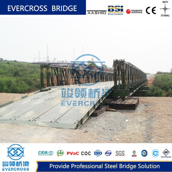 Quality S460J0 Steel Deck Truss Bridge Compact Bailey CB200 Type Custom for sale