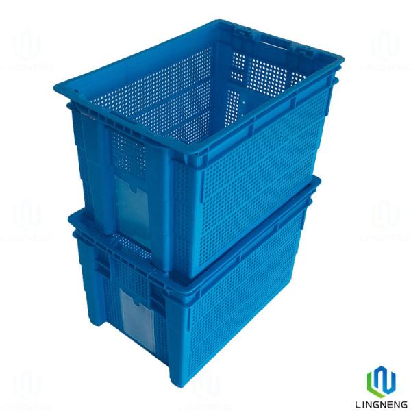 Quality Versatile Vegetable Storage Crates Stackable Plastic Agricultural Crates For for sale