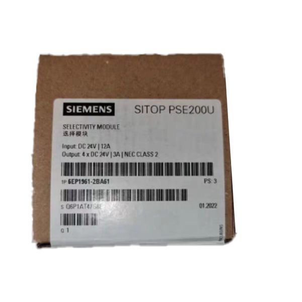 Quality SIEMENS	Sitop Selectivity Module PSE200U 3A NEC CLASS 2 6EP1961-2BA61 4 Channel for sale