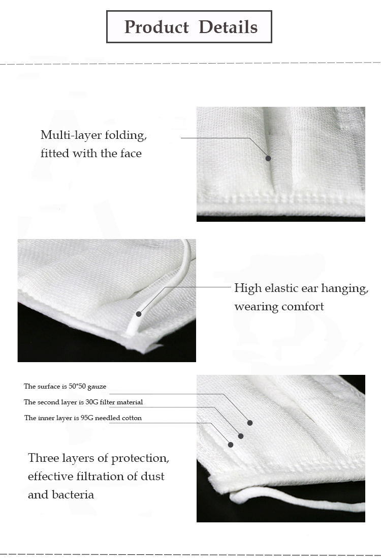 Safety gauze work mask reusable dust face mask anti pollution dust face  mask