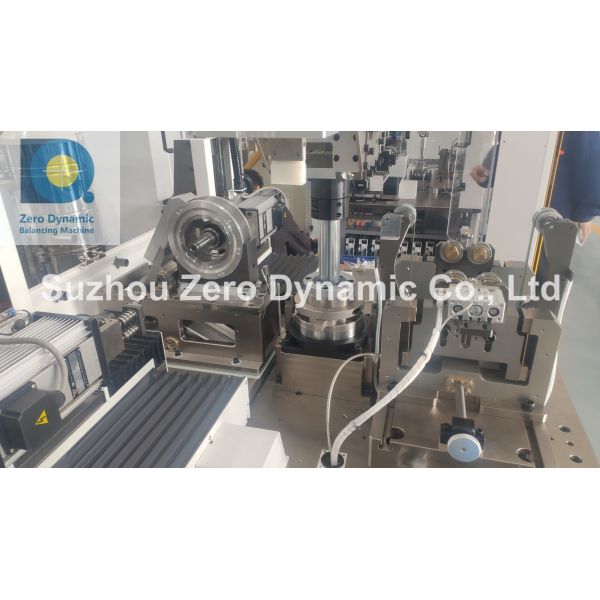 Quality Two Station Electric Tricycle Motor Rotor Balancing Machine End Plane Drilling for sale