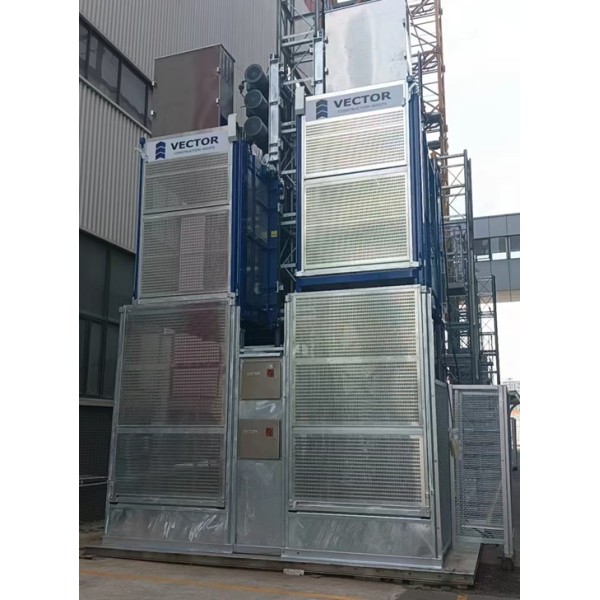 Quality SC200/200 Double Cage Building Construction Hoist Lift CE Certification •	Frequency conversion control  Heavy duty load capacity for sale