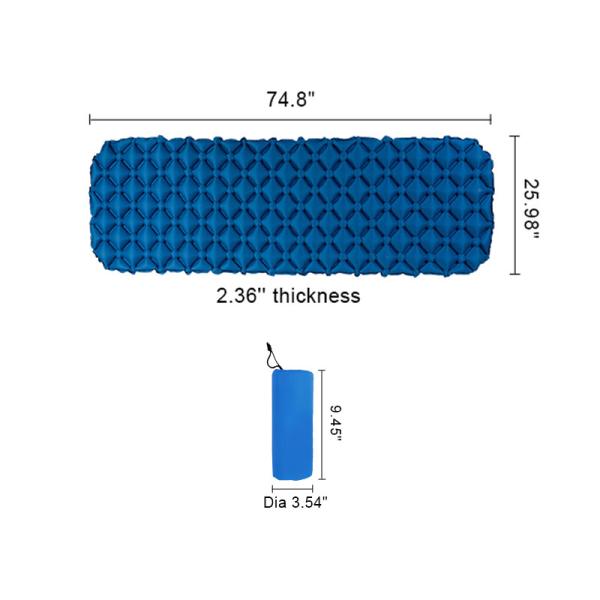 Quality Egg Shape Design luxury and Ergonomic Sleeping Mat Wide Camping Floor Mat for sale