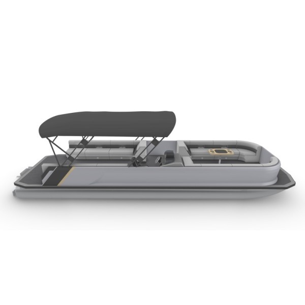 Quality Leisurely Cruising 12-15 Person Pontoon Style Boat With Fiberglass Hull 30ft for sale