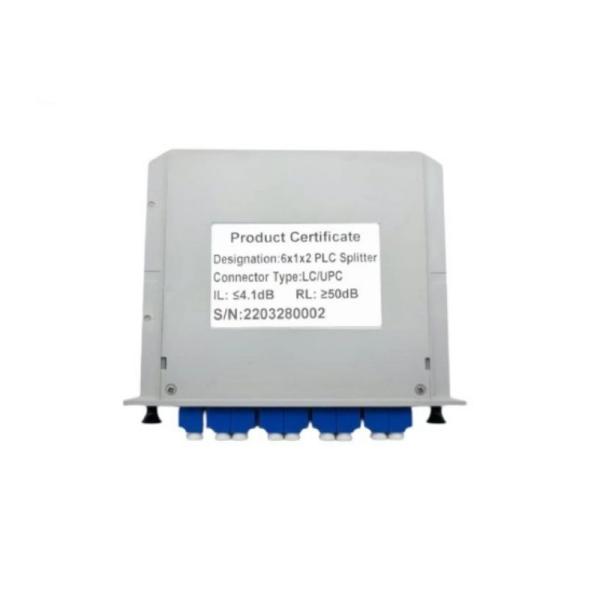 Quality LGX PLC Splitter 1x2/1x4/1x8 LC UPC SM 0.9mm PLC Fiber Optic Splitter with PP for sale