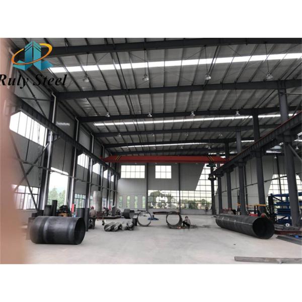 Quality Prefabricated Multi Storey Steel Frame Construction With Crane for sale