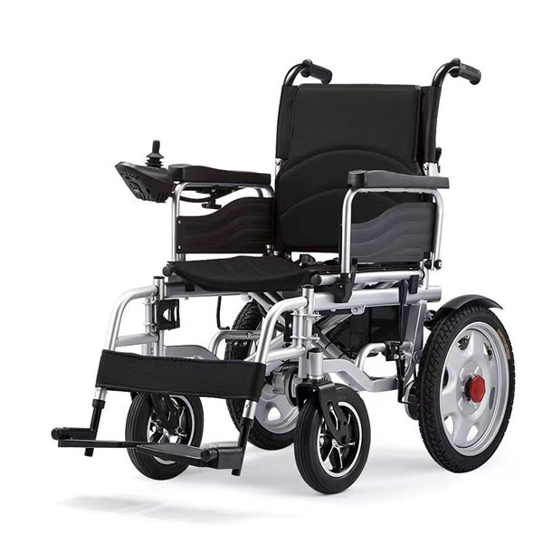 Quality Reinforced Lightweight Foldable Electric Wheelchair Chromed Steel Multi for sale