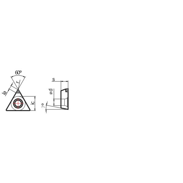 Quality Triangle Polycrystalline Diamond Inserts Pcd Superb Hardness for sale