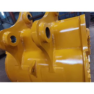 Quality Customizable Color Excavator Rock Bucket With Track Shoes Assembly On Bottom for sale