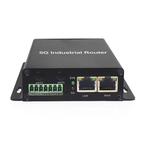 Quality Practical Black Industrial Modem Router 1000Mbps 2 Gigabit Ports for sale