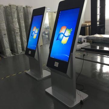 Quality 43 Inch Floor Stand Interactive IR Touch Screen Kiosk Computer Totem With Webcam for sale